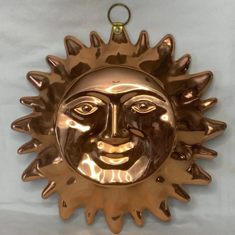 Copper Sun Wall Art - Etsy