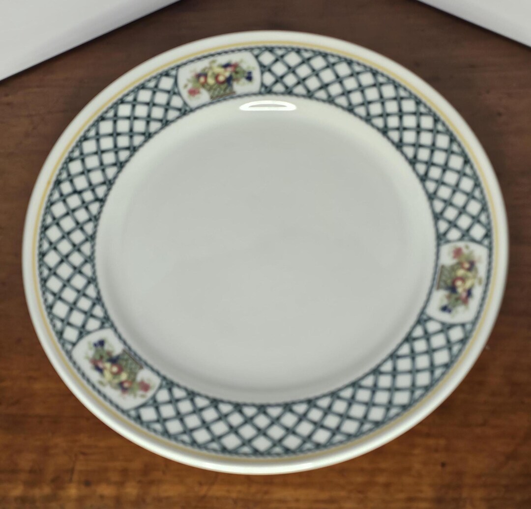 Vintage Rego Porcelain China Round 10" Dinner Plate, Bountiful E 453-58 ...