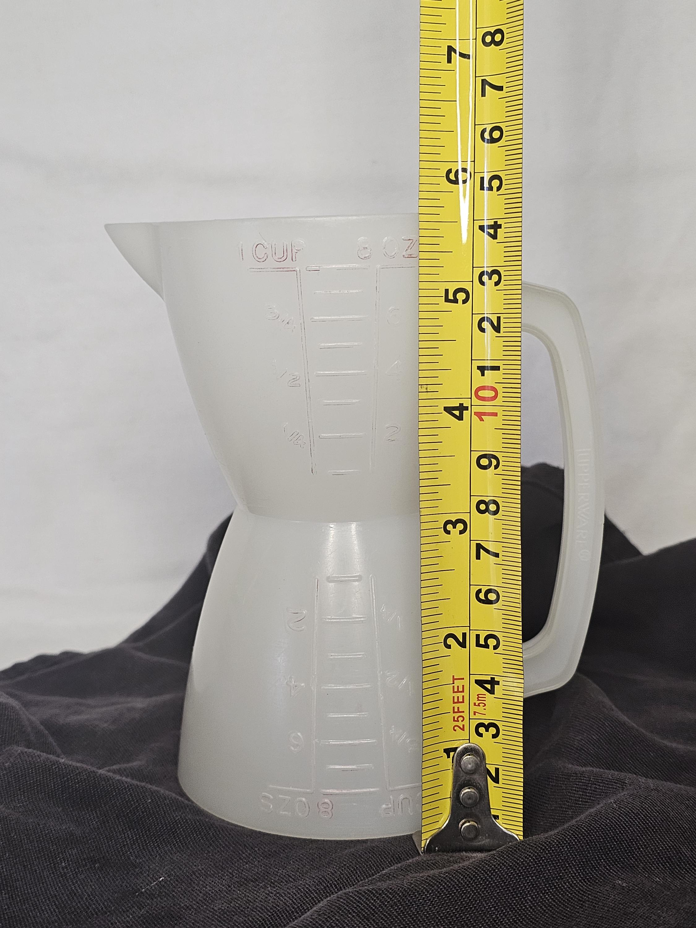 Vintage Tupperware Double Sided Measuring Cup, 1 Cup Dry / 1 Cup Wet ...