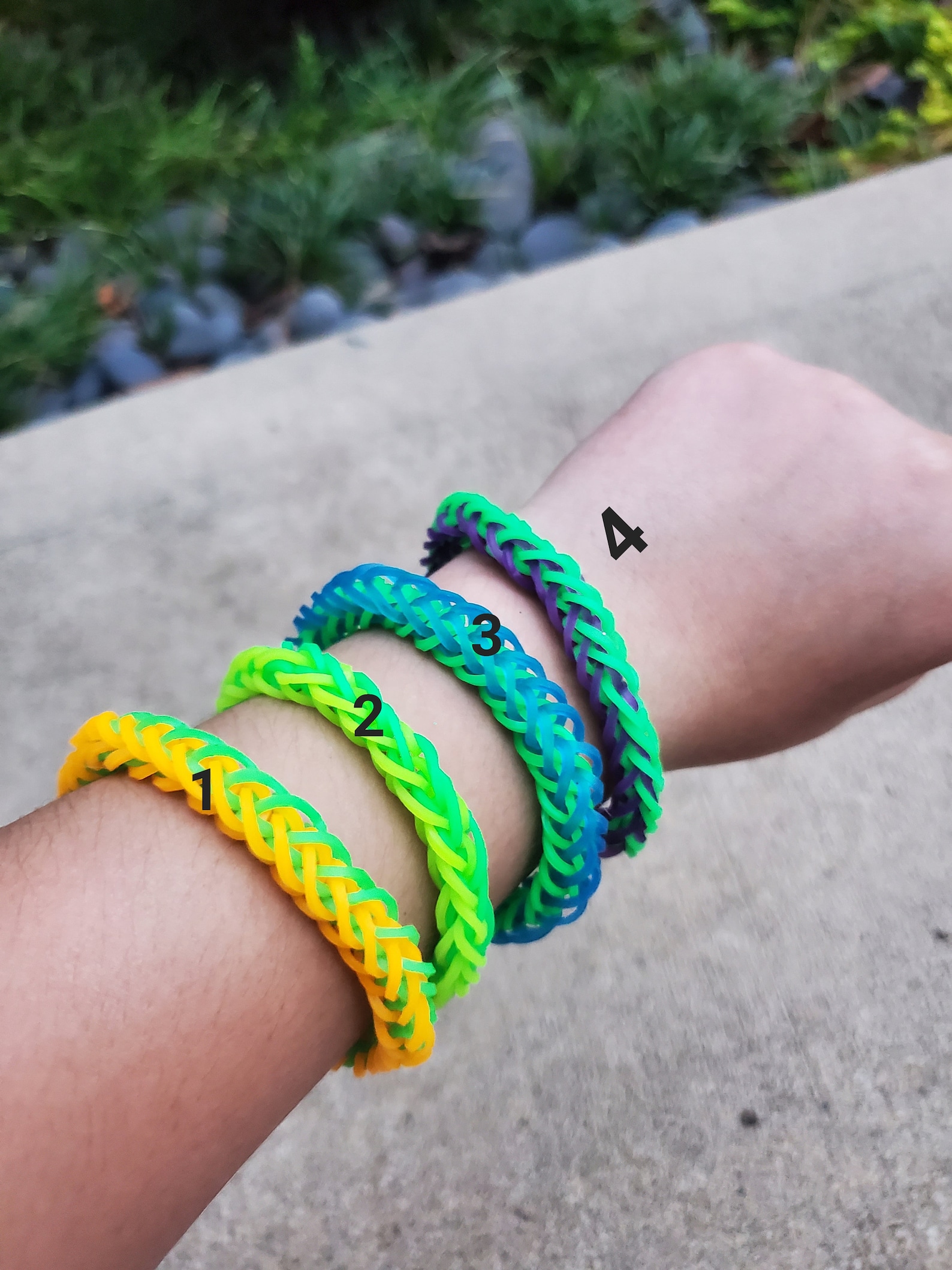 Rainbow Loom French Braid Bracelet - Etsy