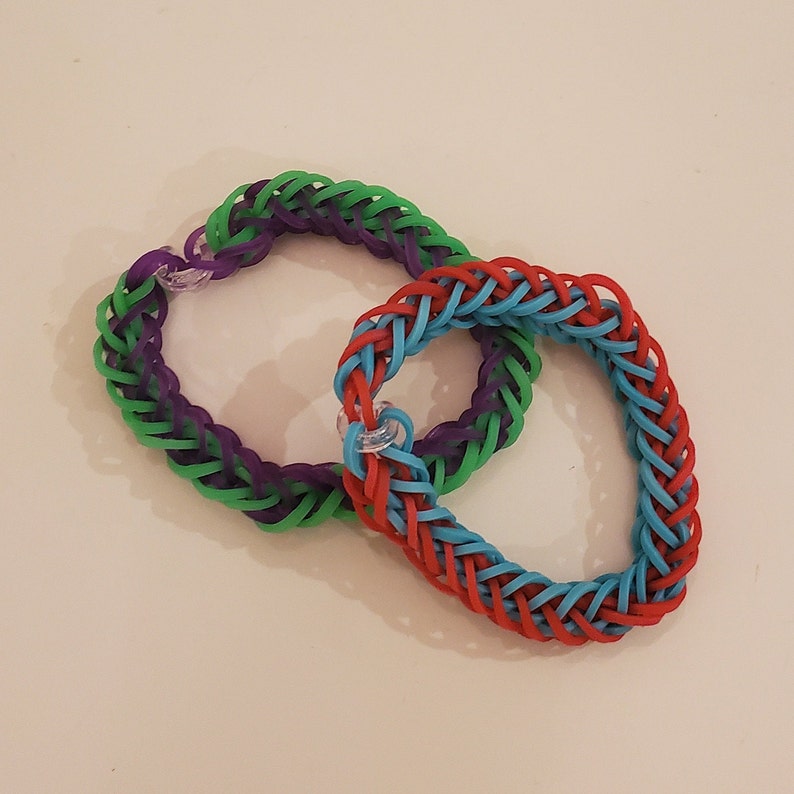 Rainbow Loom French Braid Bracelet - Etsy