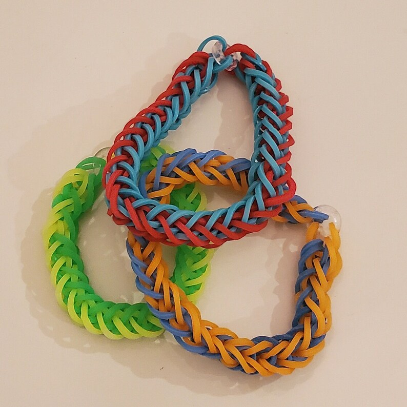 Rainbow Loom French Braid Bracelet - Etsy