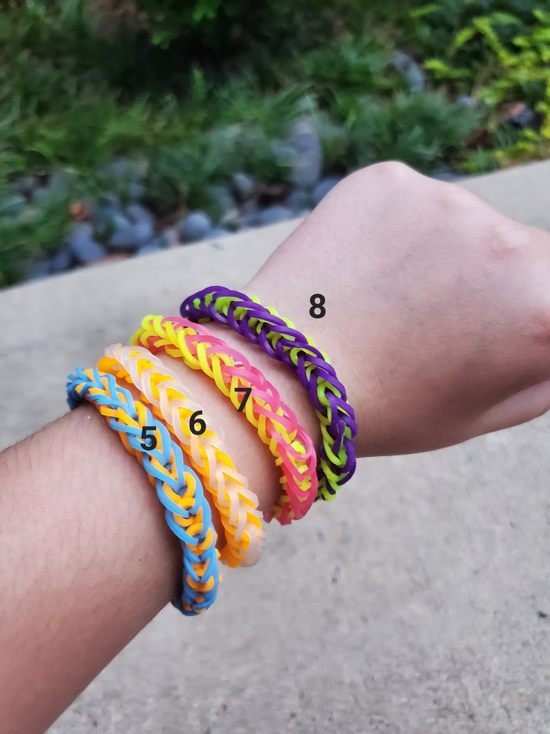 Rainbow Loom French Braid Bracelet - Etsy