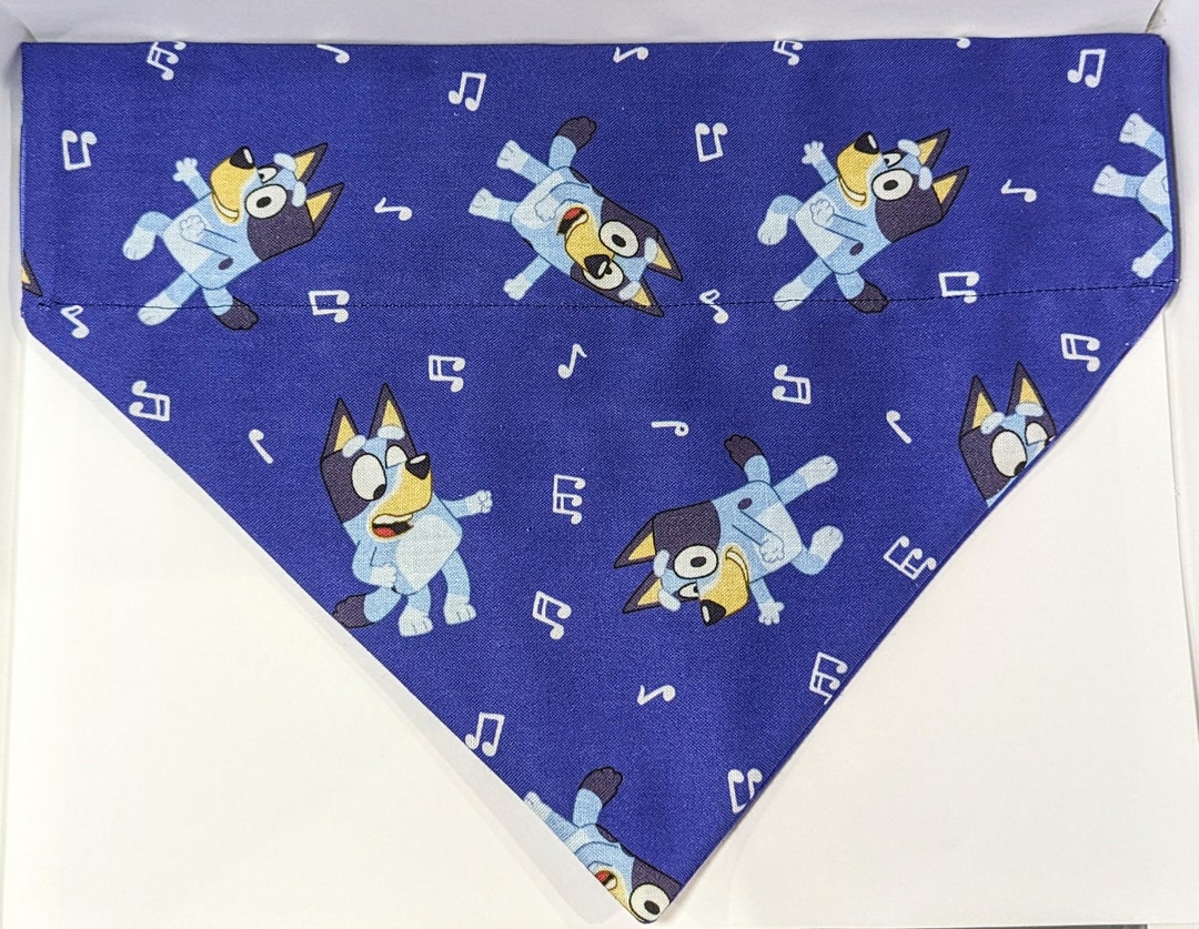 Musical Bluey Over the Collar Dog Bandana - Etsy