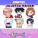 Jujutsu Kaisen Anime Emotes/ Twitch Discord Streamer Emotes - Etsy