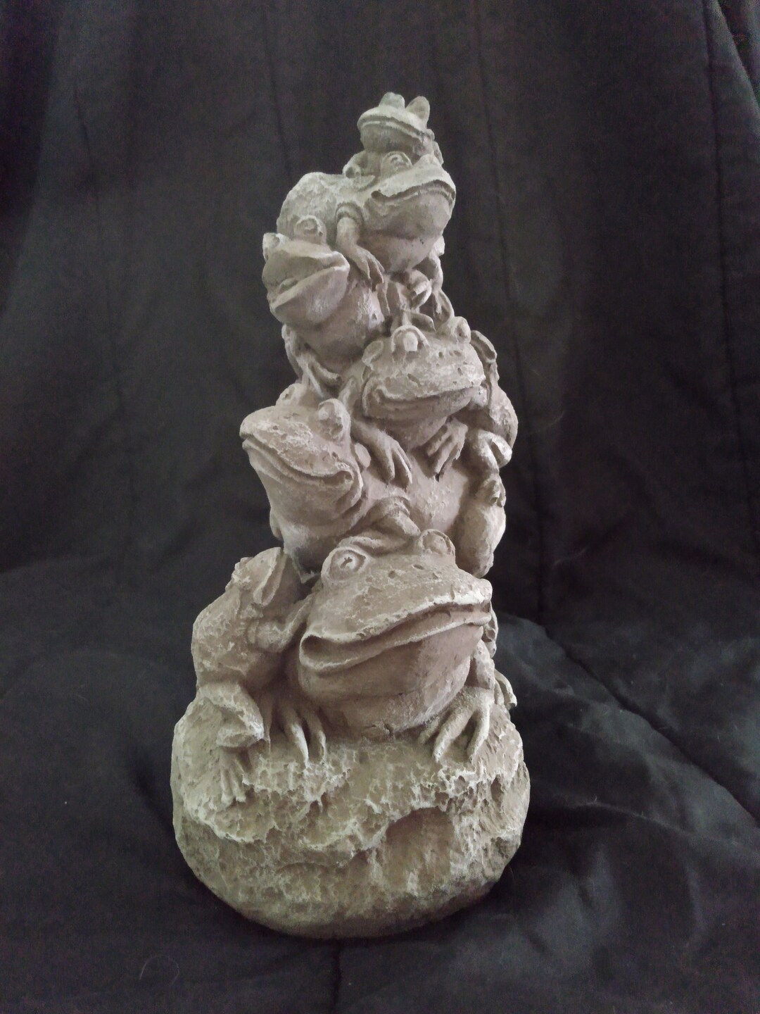 Stacked Frogs Concrete Statue - Etsy