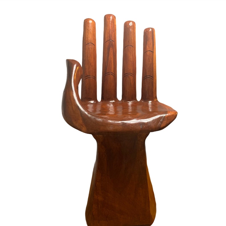 Hand-carved Wooden Hand Chair - Unique Home Decor, Artistic Furniture ...
