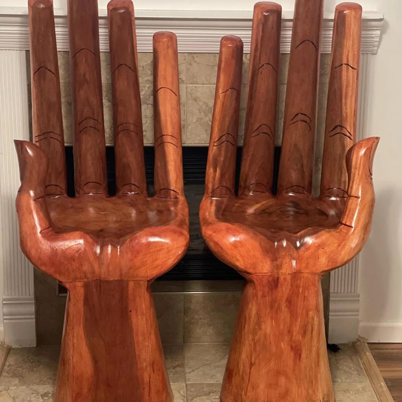 Hand Shaped Chair - Etsy
