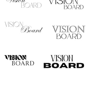 Vision Board Brainstorming - Etsy