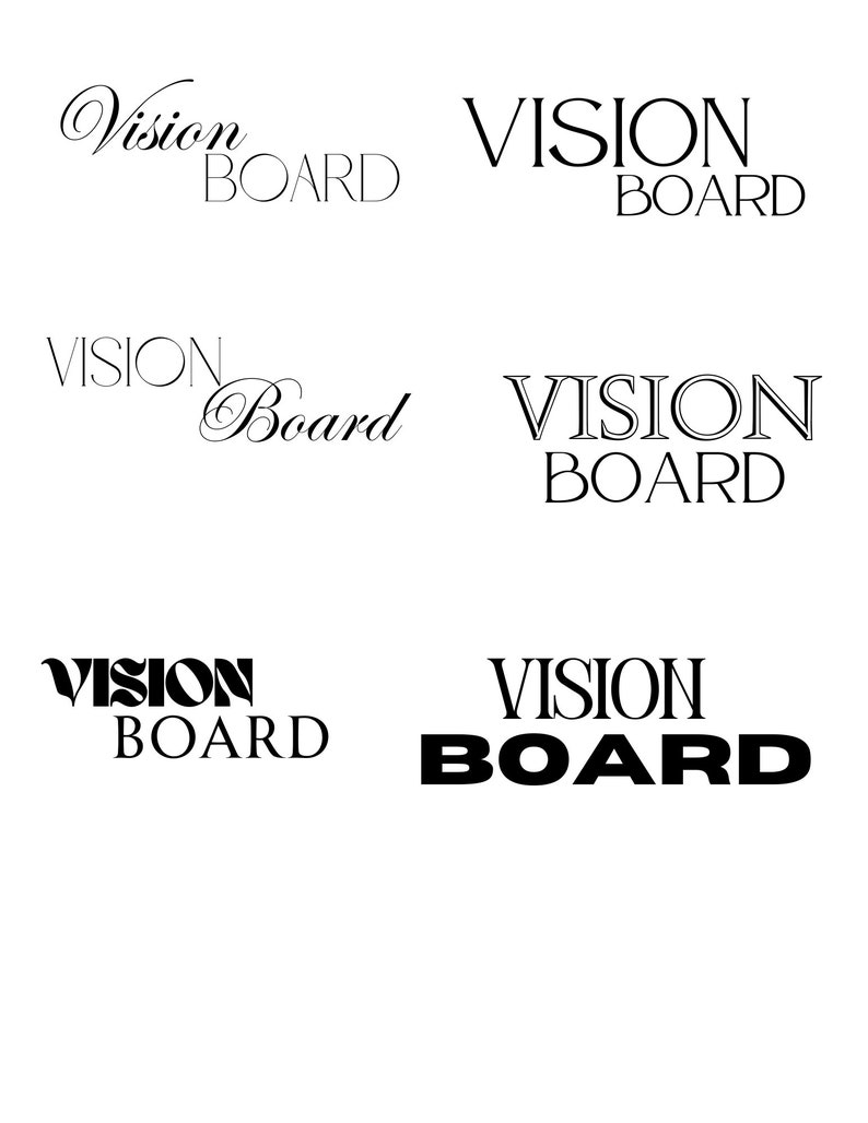 Vision Board Brainstorming - Etsy