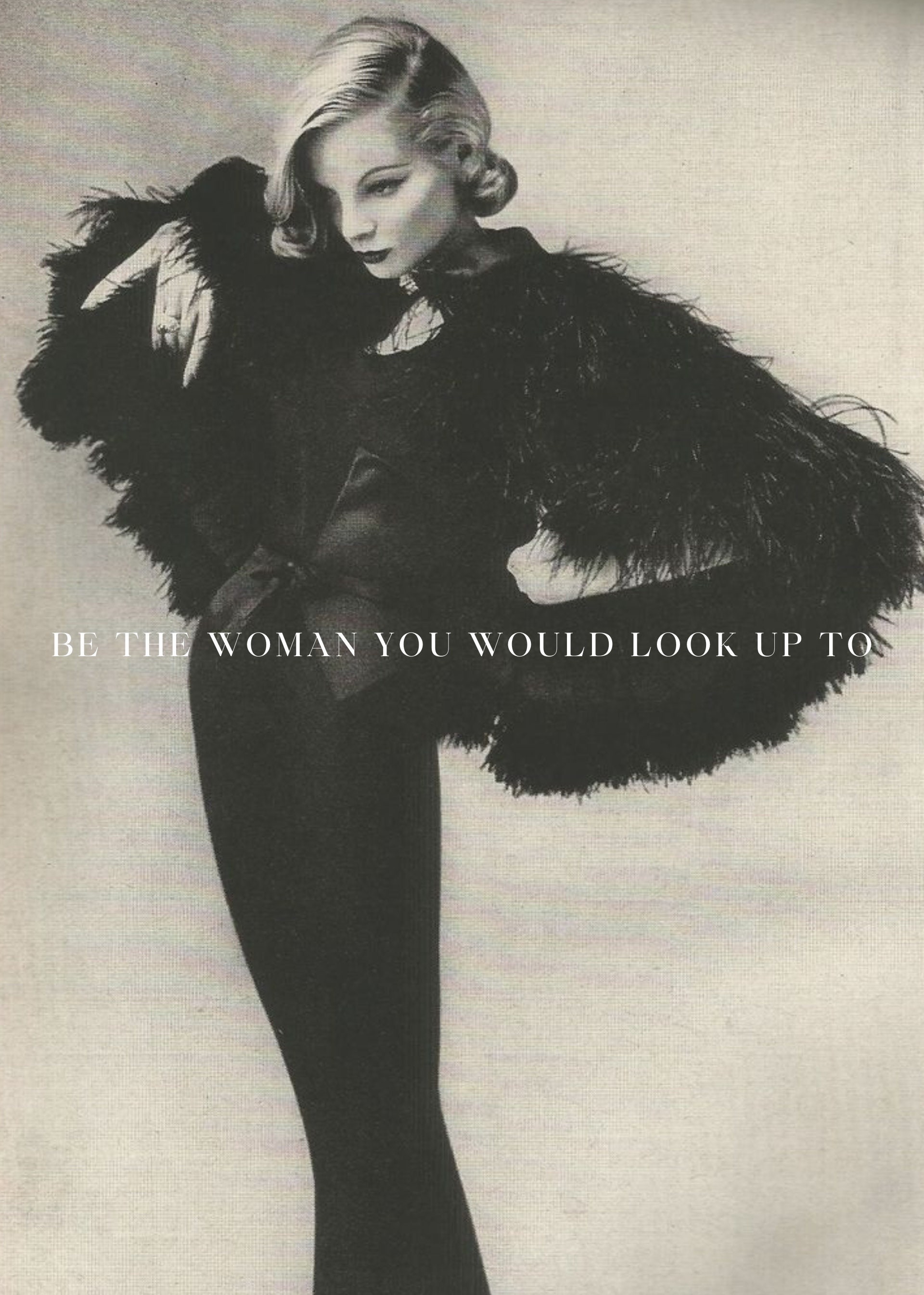 Vintage Classy Lady Art Digital Printable Wall Art Canvas, Black and ...