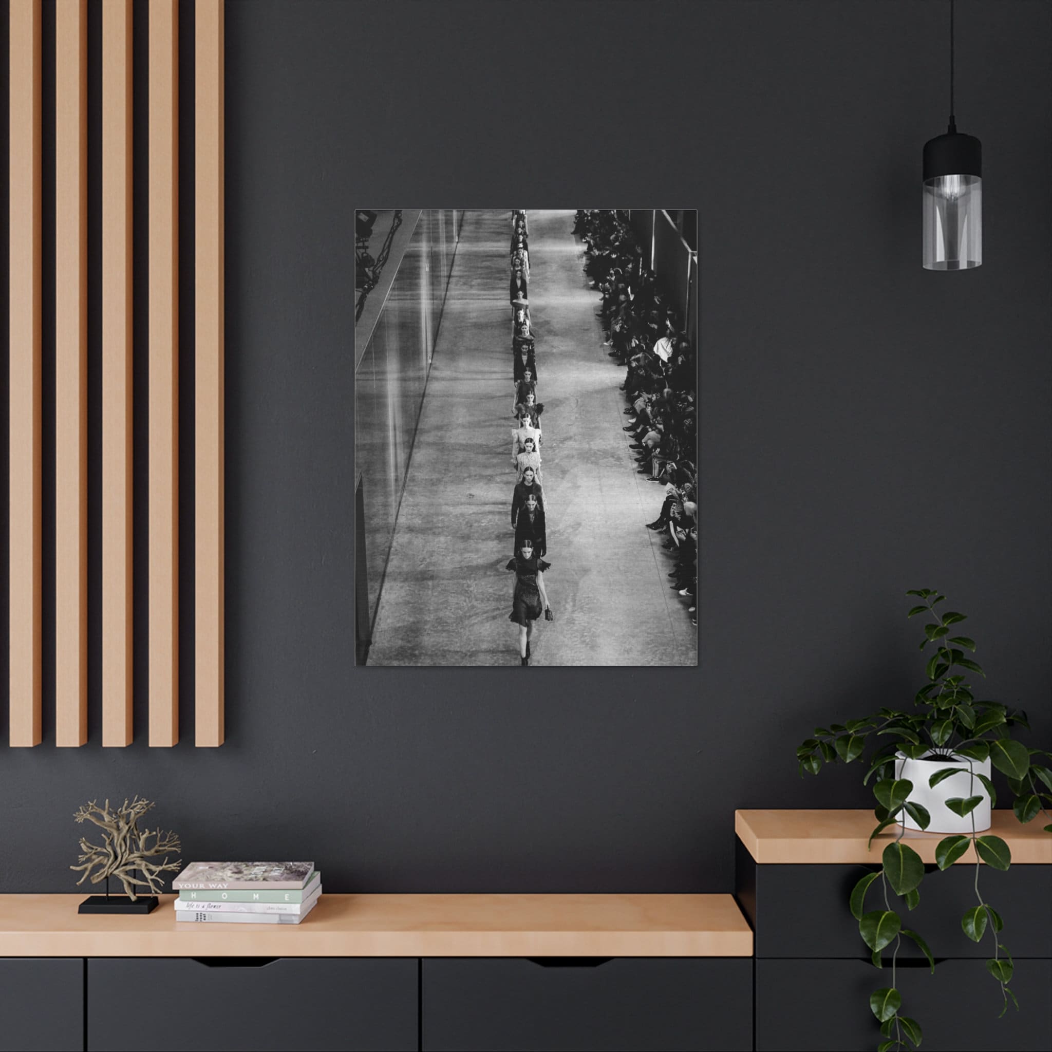 Fashion Vintage Runway Art, Black and White Art Canvas, Fashion Art ...