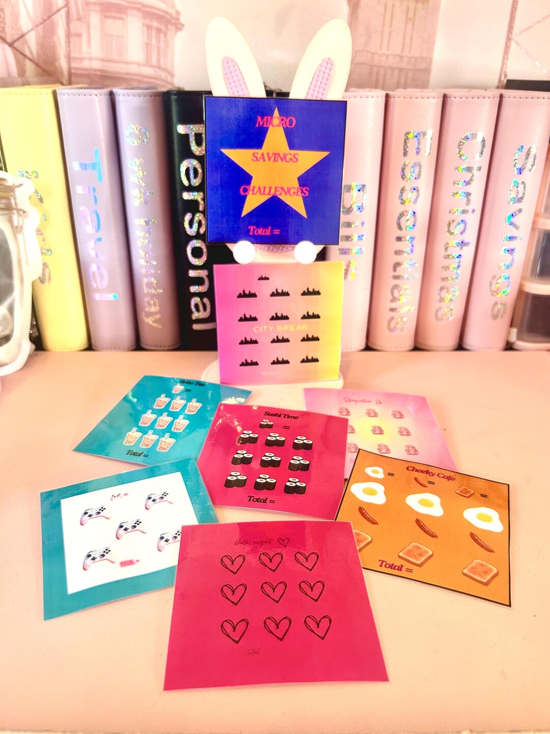 Random Mini Savings Trackers Bundle 8x8cm Laminated - Etsy