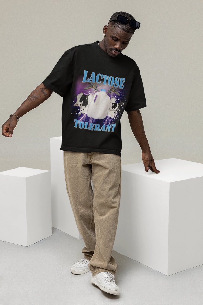 Lactose Tolerant T-shirt, Lactose Intolerant Tee, Milk Tshirt, Cow ...