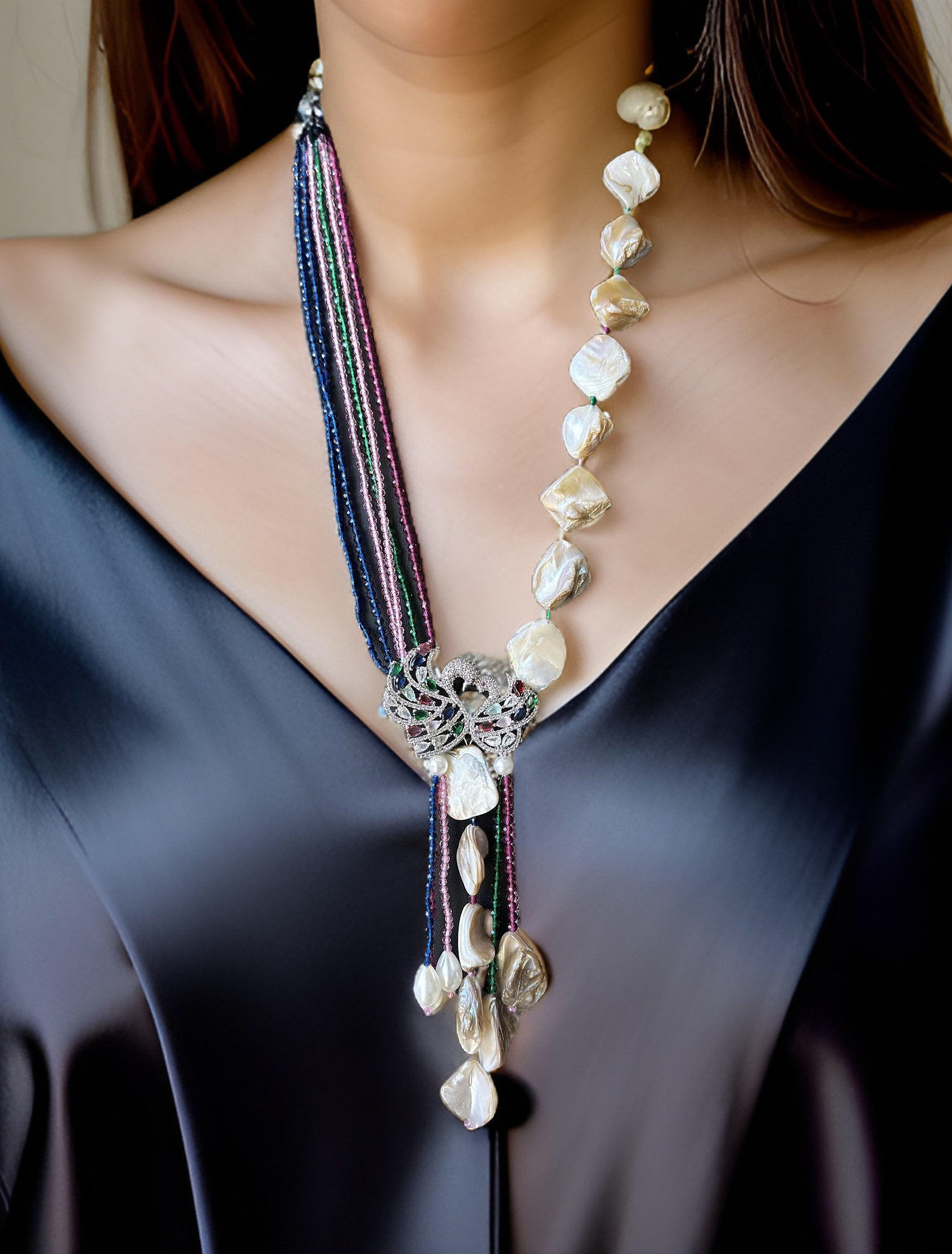 Bollywood Long Mala Designer Long Mala Celebrity Long Mala Fusion ...