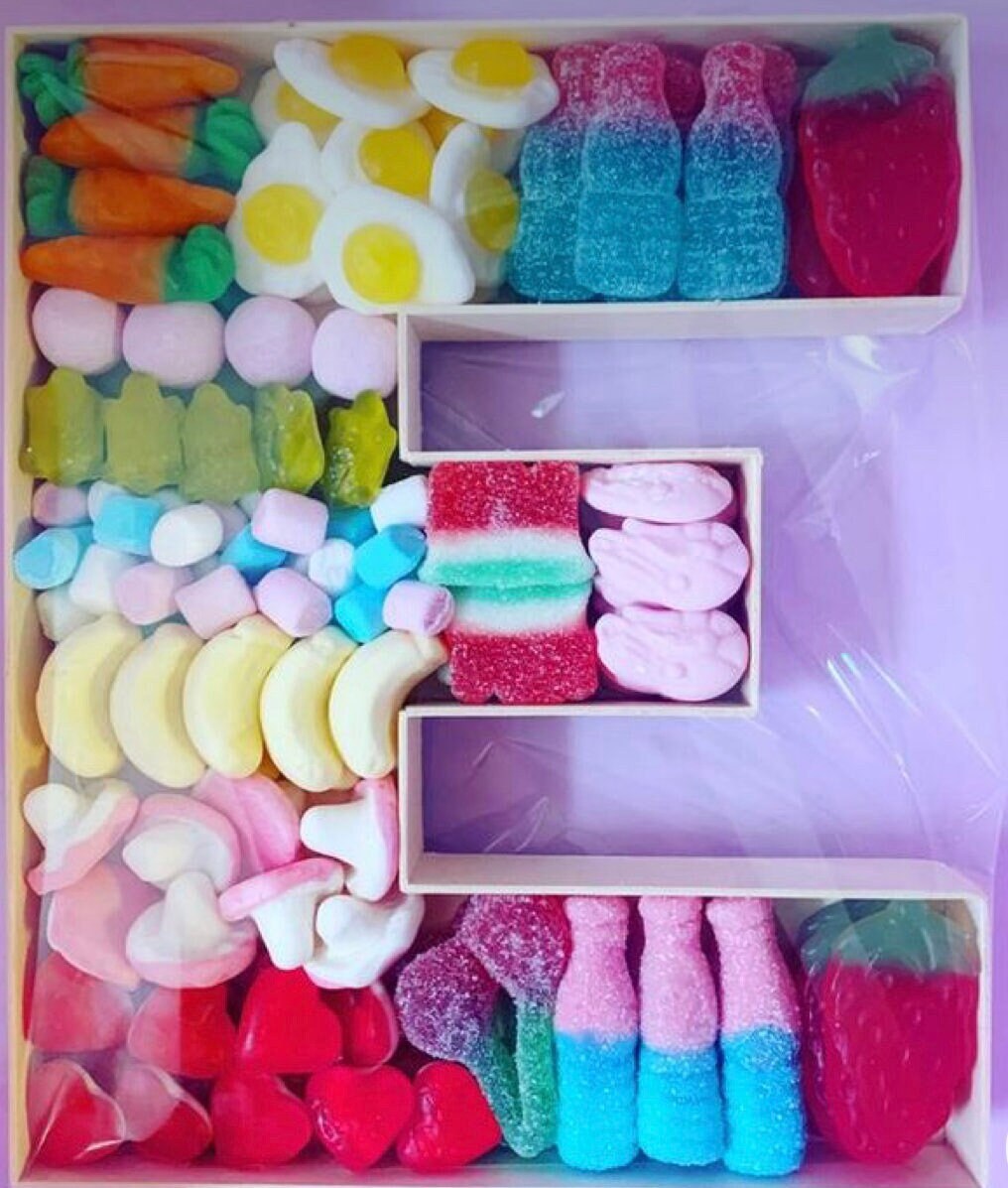 Candy Filled Letter Boxes - Etsy