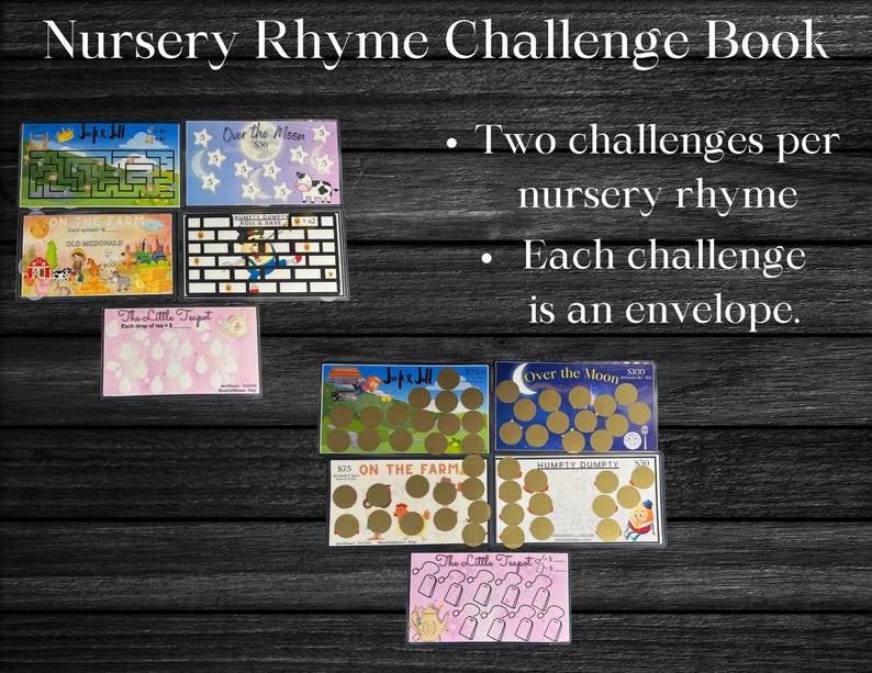 Nursery Rhyme Challenges - Etsy