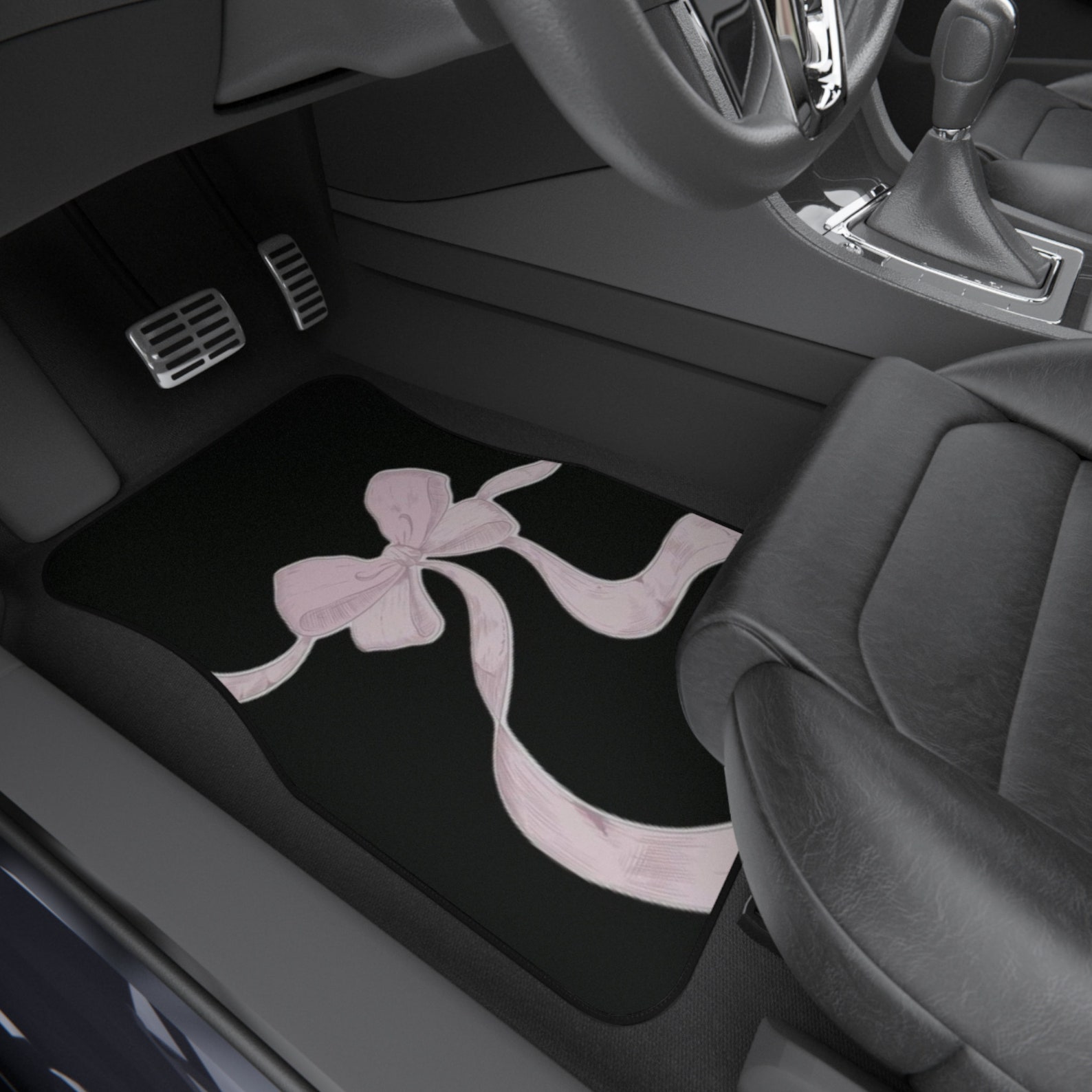 Coquette Bow Car Mats 2x Front Car Accessories, Car Decor, Vehicle ...