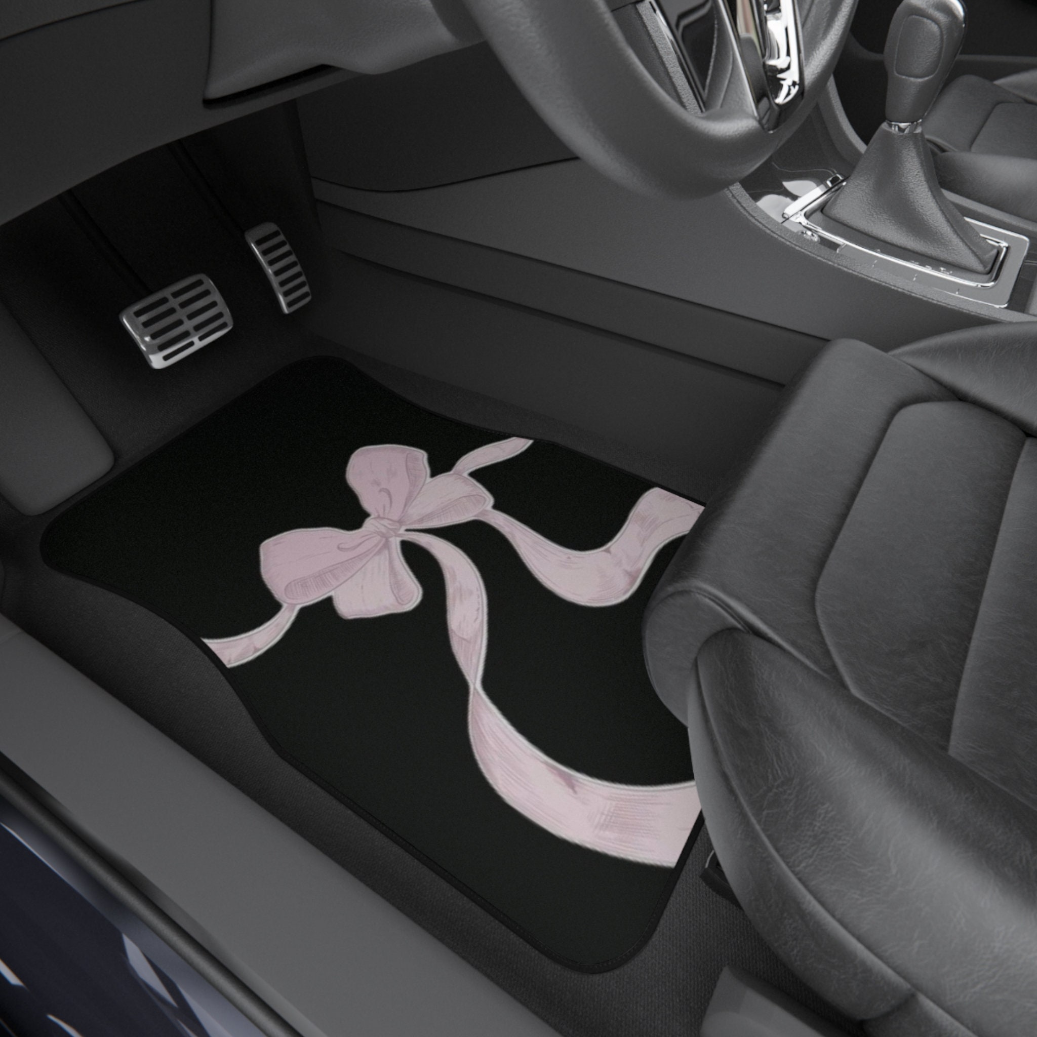 Coquette Bow Car Mats 2x Front Car Accessories, Car Decor, Vehicle ...