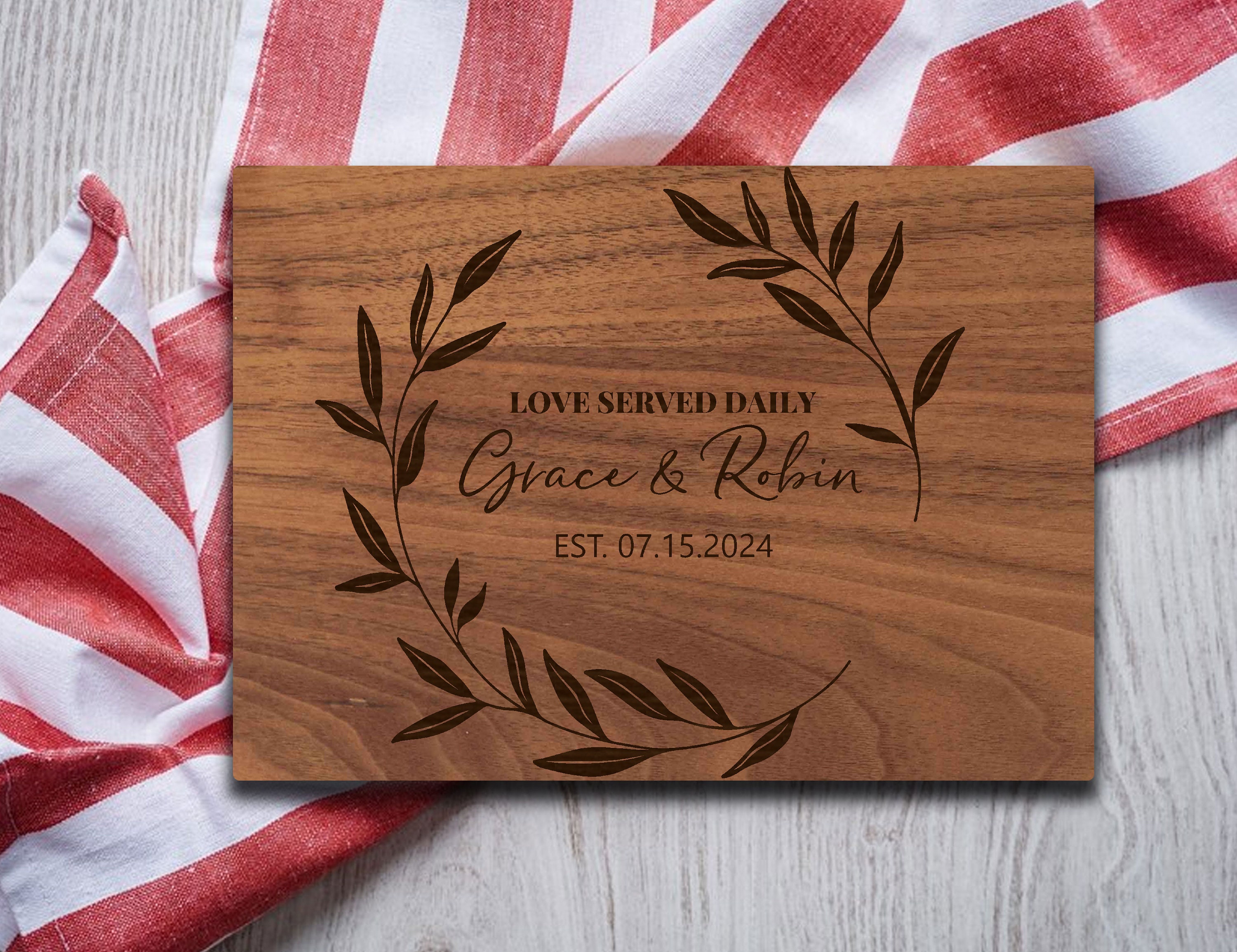 Personalized Wedding Cutting Board, Engagement,wedding Gift ...