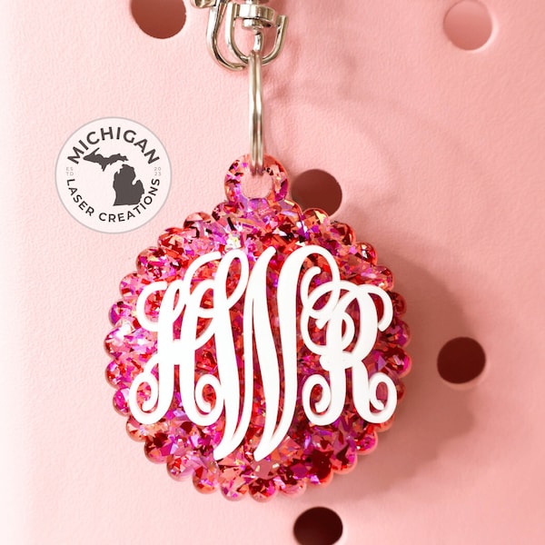 Monogram Keychain - Etsy