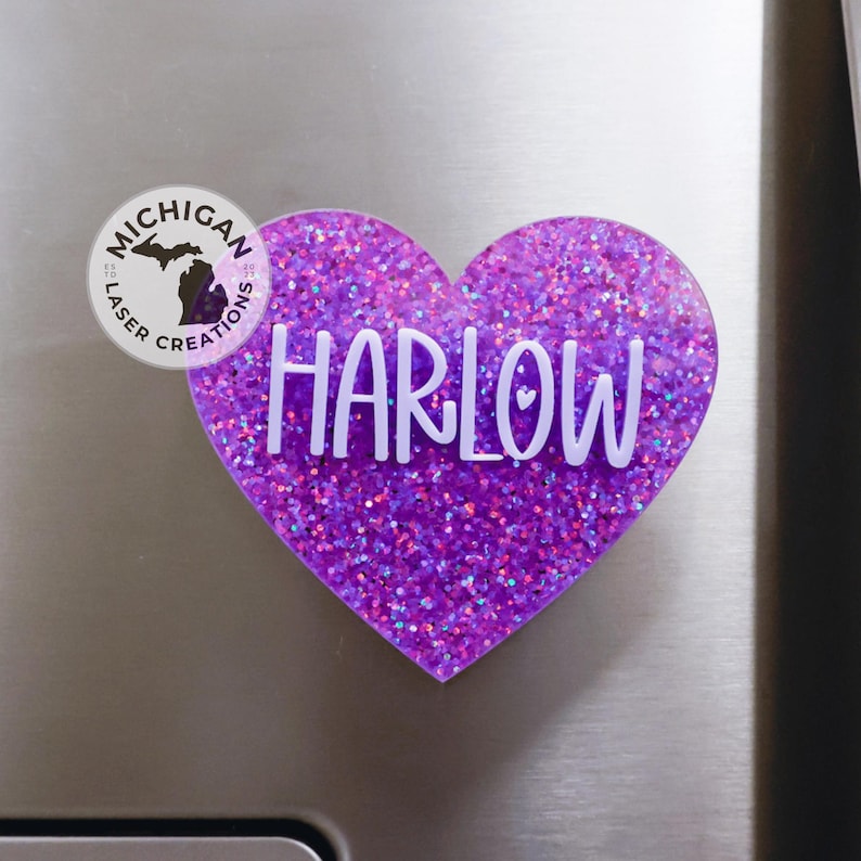 Custom Locker Magnet, Fridge Magnet, Personalized Name Gift, Locker ...