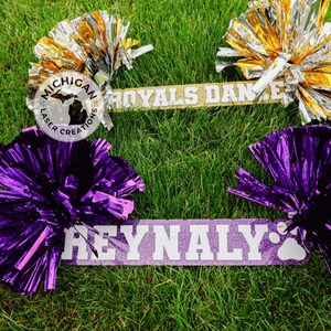 Cheer Sign, Spirit Stick, Name Sign for Cheer, Cheer Competition ...