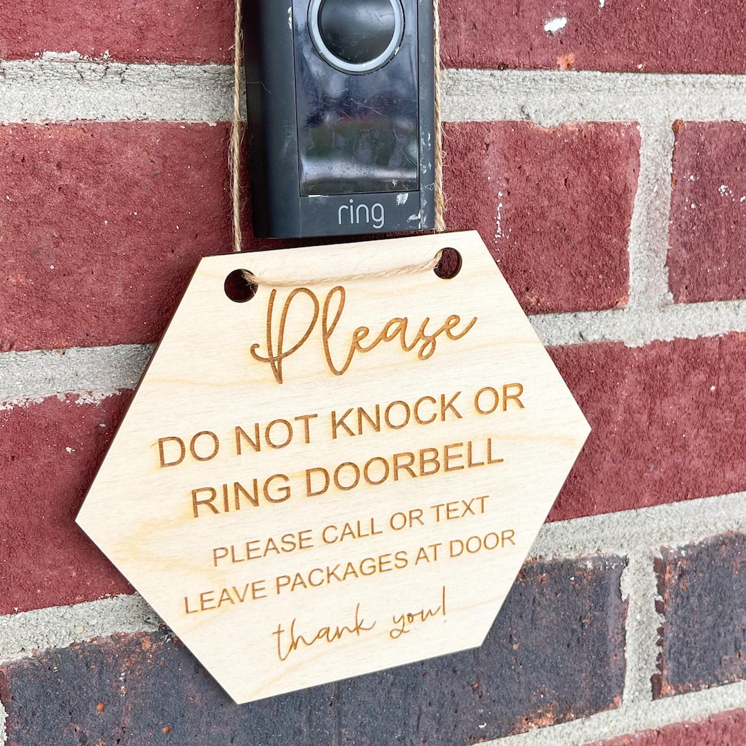 Please Do Not Knock Sign, Don't Knock Door Signs, Door Sign Sleeping ...
