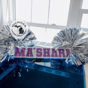 Cheer Sign, Spirit Stick, Name Sign for Cheer, Cheer Competition ...