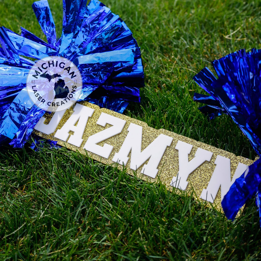 Cheer Sign, Spirit Stick, Name Sign for Cheer, Cheer Competition ...