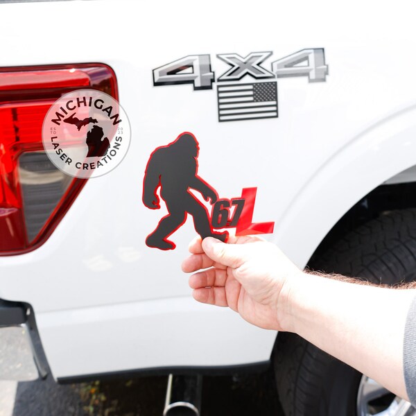 Sasquatch Car Emblem - Etsy
