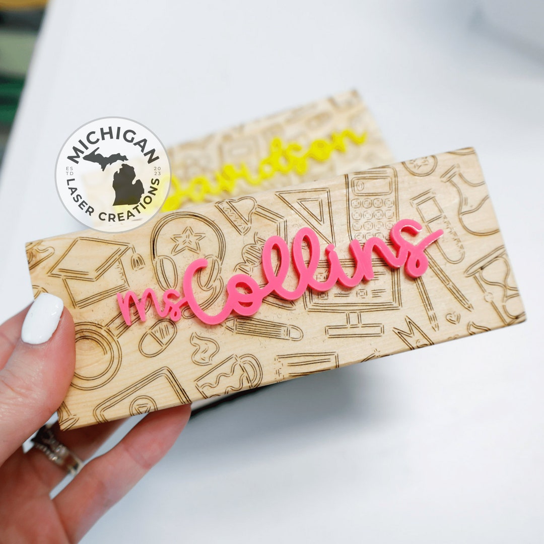 Teacher Erasers, Personalized Teacher Gift, Gift for Teacher, Laser ...