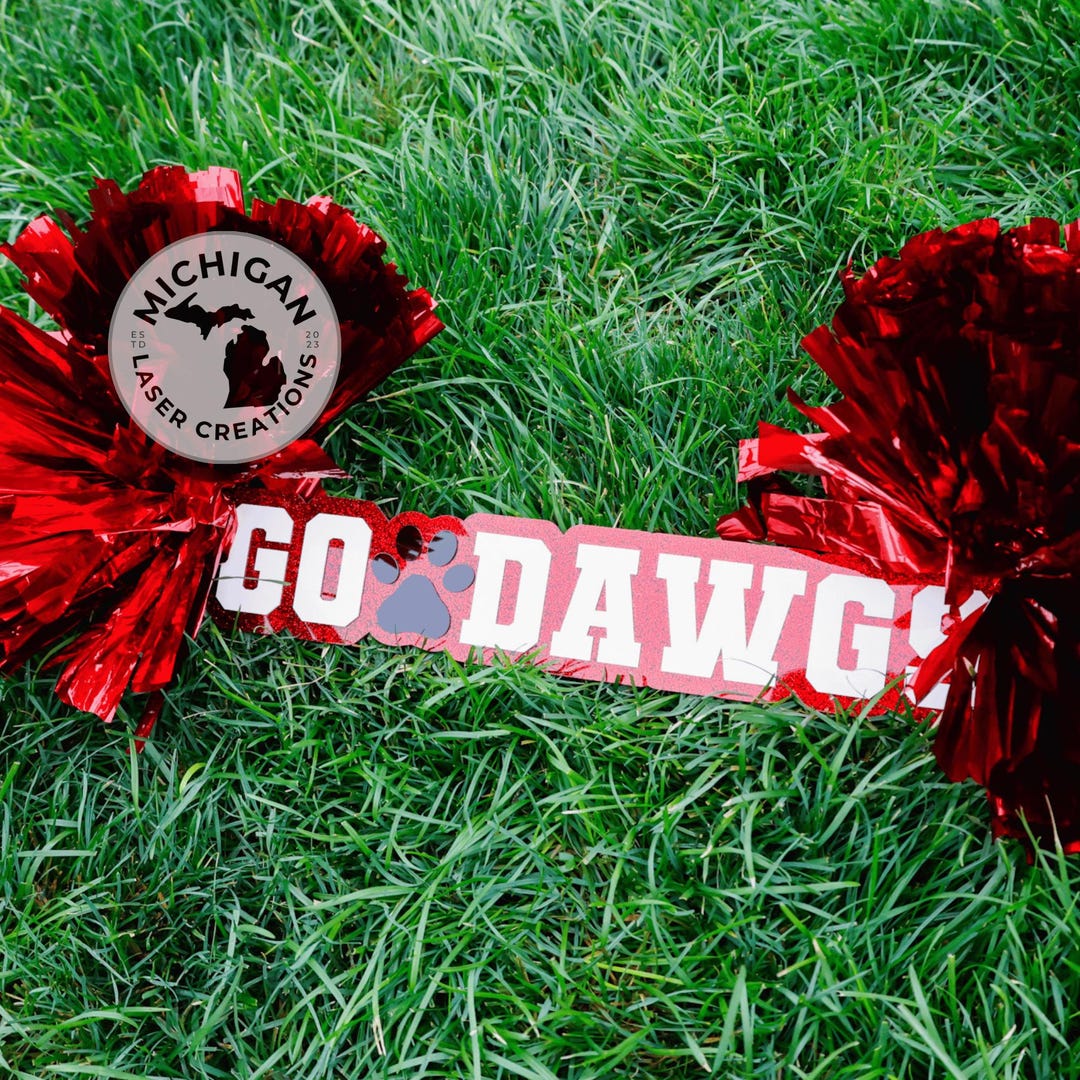 Cheer Sign, Spirit Stick, Name Sign for Cheer, Cheer Competition ...