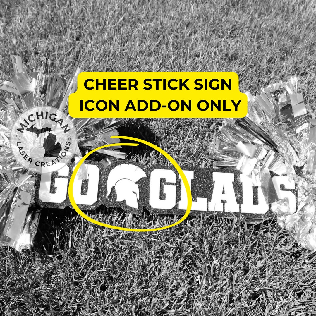 Cheer Sign Icon Add-on ONLY - Must Be Purchased **WITH** Cheer Sign ...