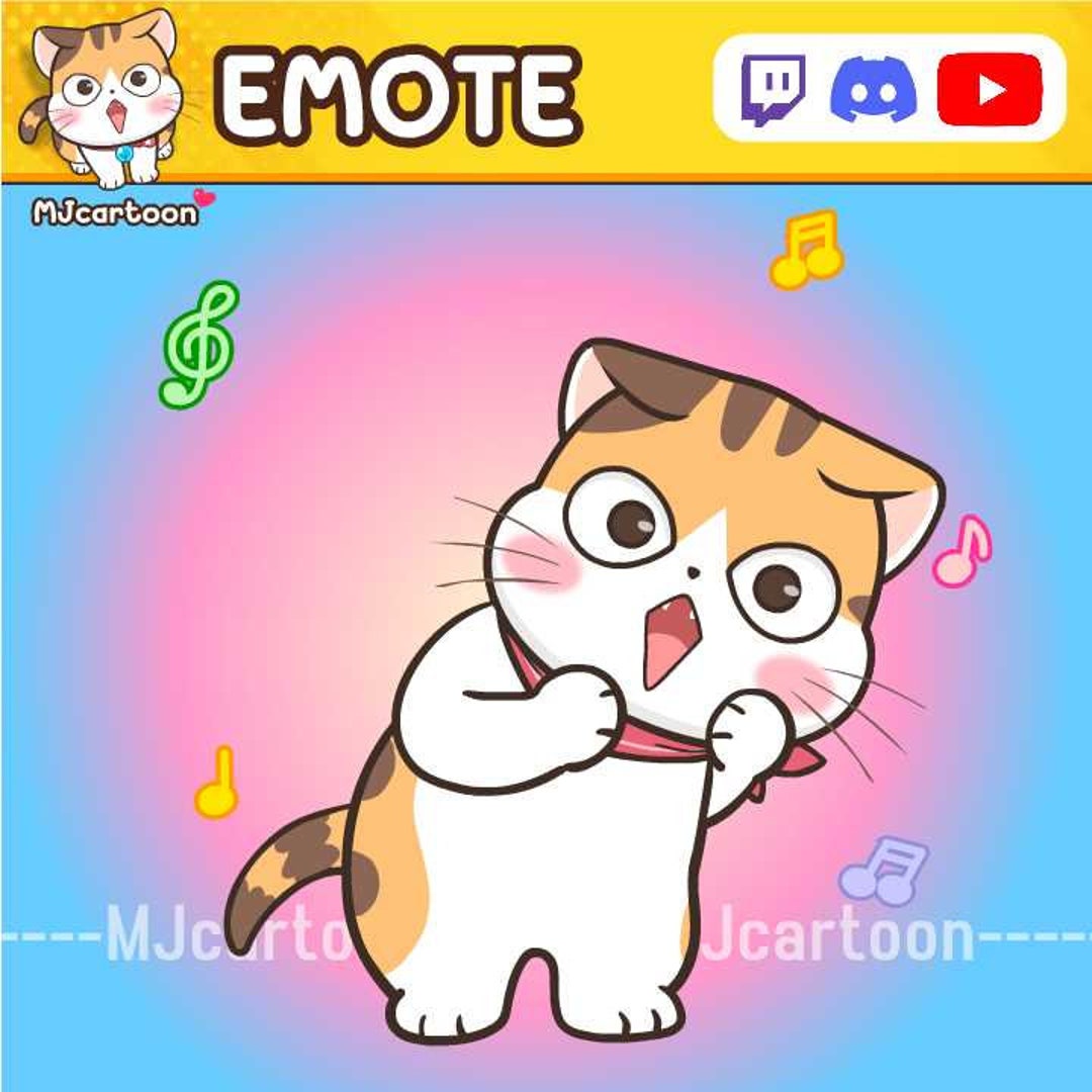Cute Dancing Cat Emote for Twitch and Discord - Etsy