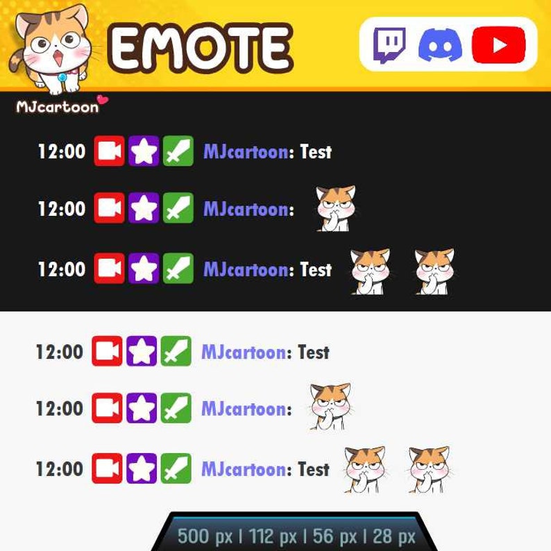 Animated Cute Cat Watching You Emote for Twitch, Youtube, Discord - Etsy
