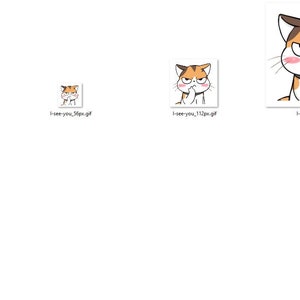 Animated Cute Cat Watching You Emote for Twitch, Youtube, Discord - Etsy