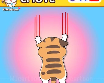 ANIMATED EMOTES Kawaii Angry Cat , Cute Angry Cat Twitch Emote, Twitch ...