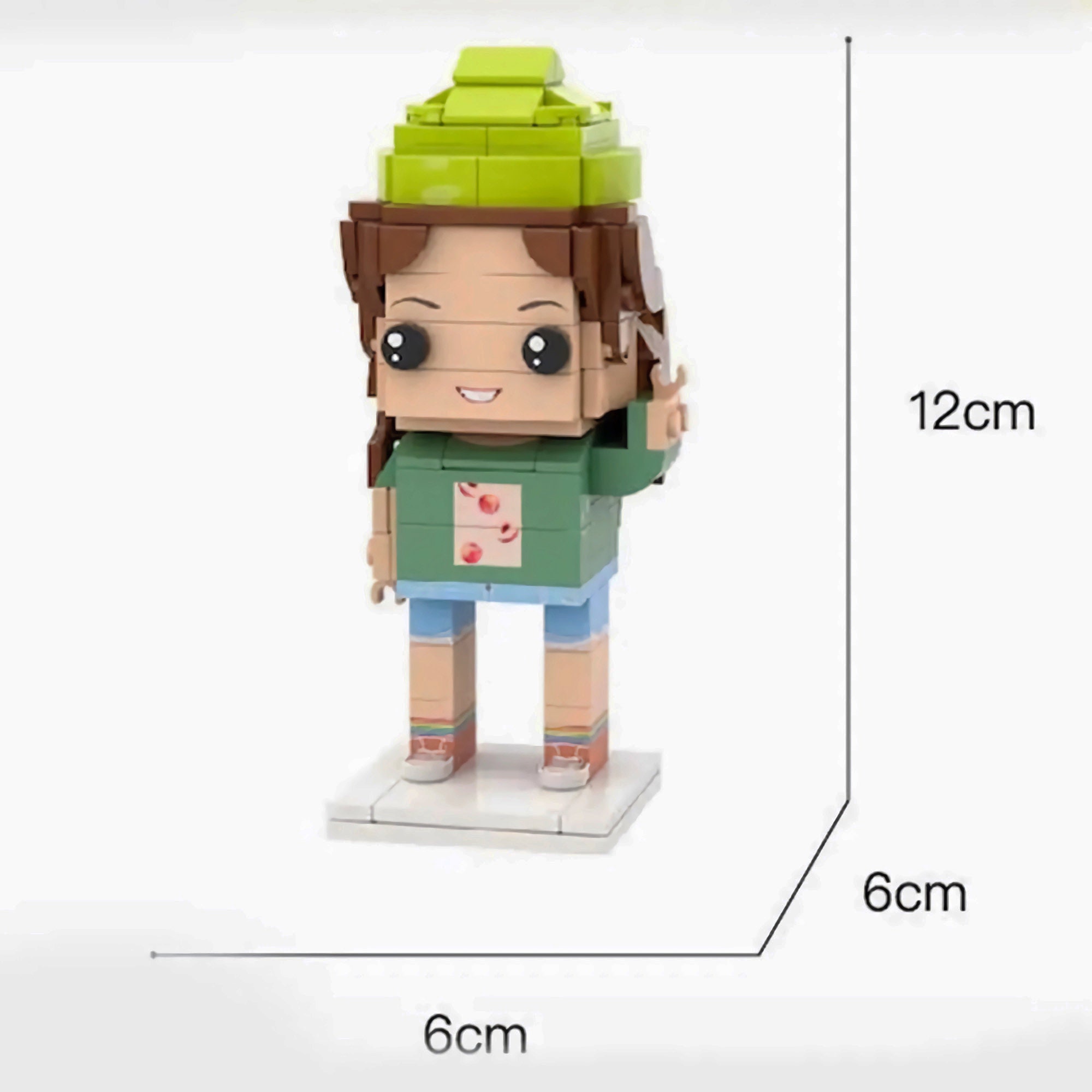 Custom Brick Mini Figures, Couple Brick Figure, Couple Full Body Brick ...