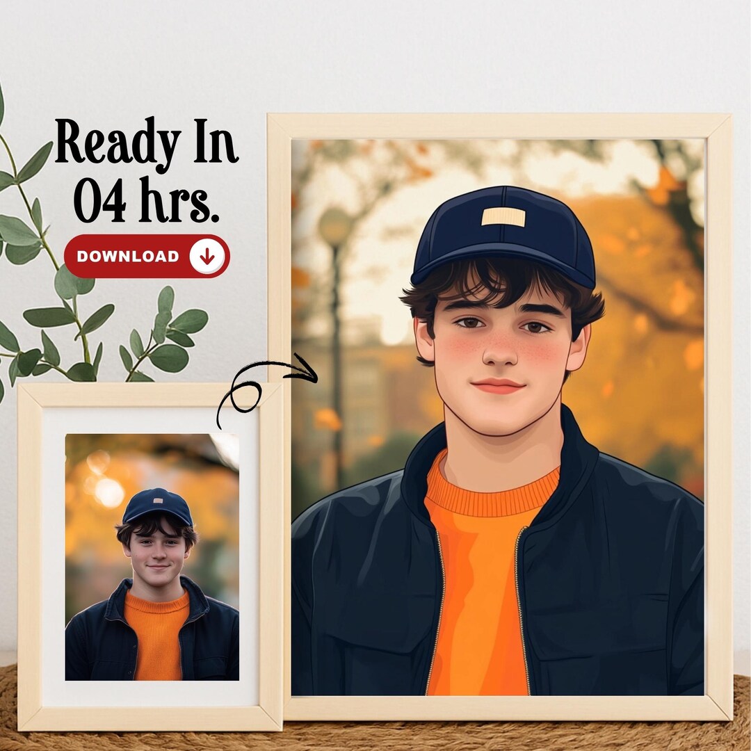 Custom Digital Cartoon Portrait – Unique Personalized Illustration From ...