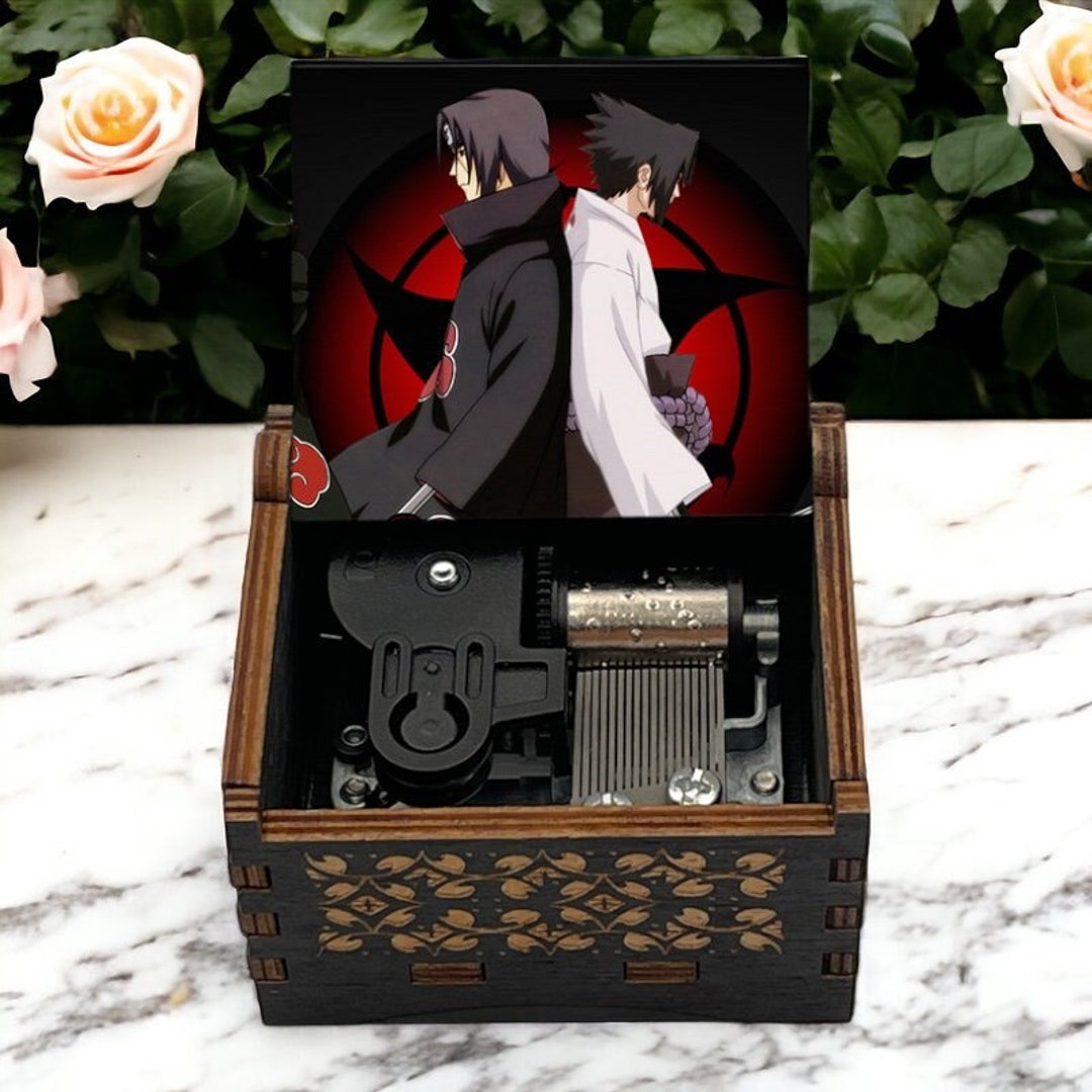 Anime Bluebird Windup Music Box, Handcrafted Engraved Collectible Ninja ...