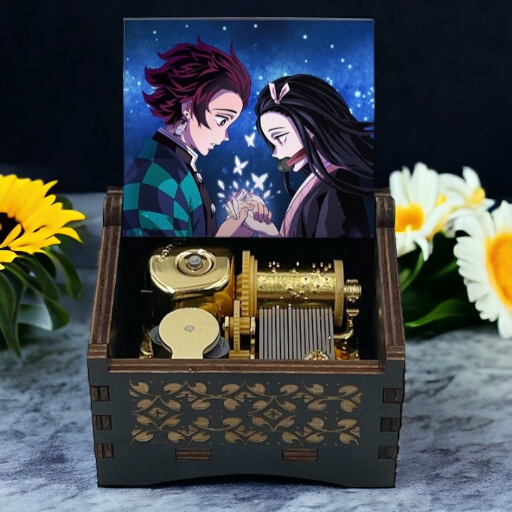 Demon Slayer Music Box Kimetsu no Yaiba Tanjiro Nezuko Zenitsu Hecho a ...