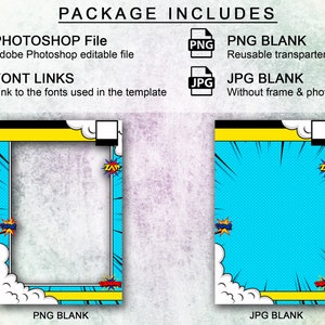 Superhero Party Photo Booth Template, Comic Book Party Photo Booth ...