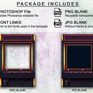 Arcade Photo Booth Template, Video Game Party Photo Booth Template, 4x6 ...