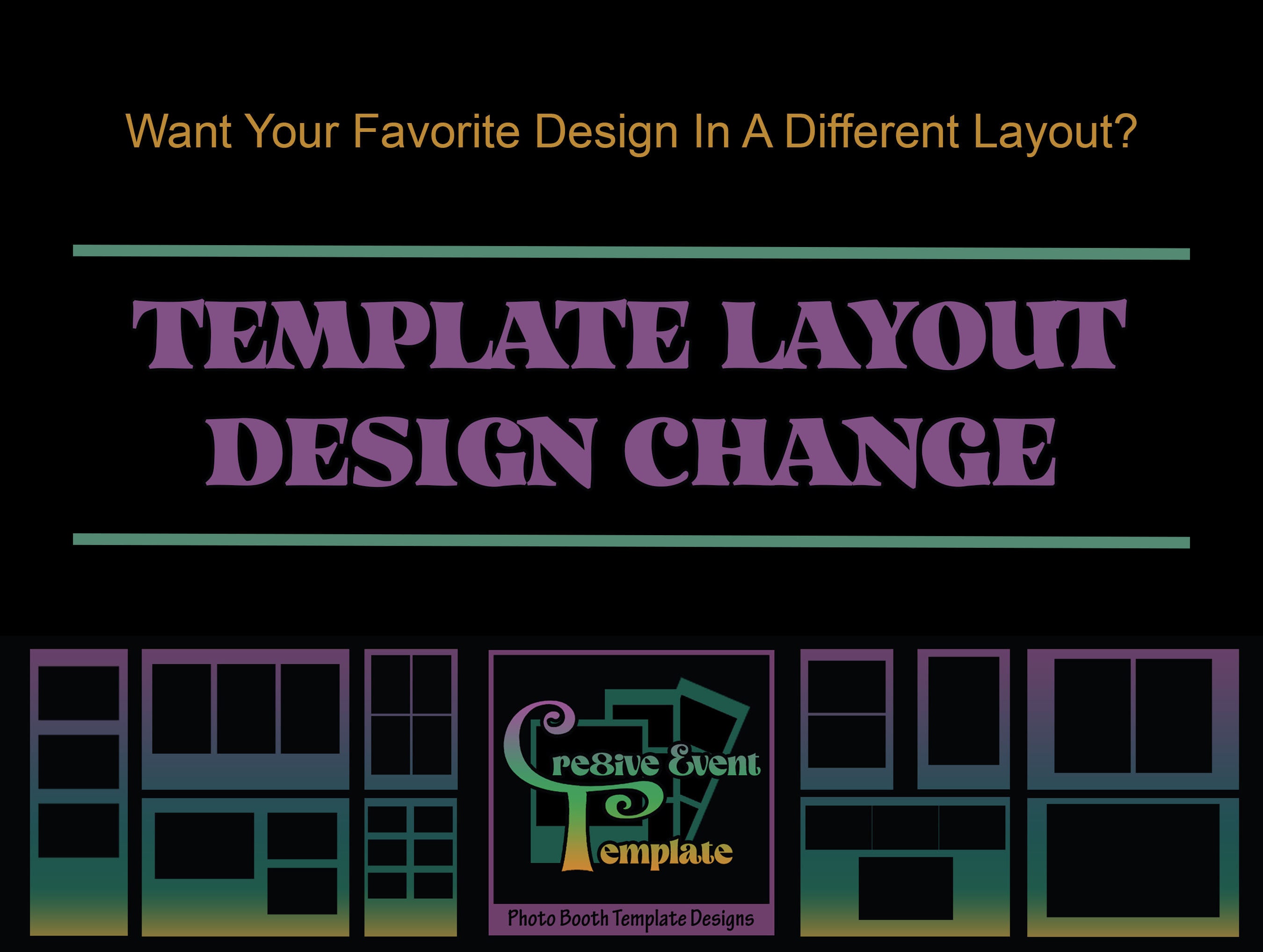Custom Request Different Layout for Existing Photo Booth Template ...