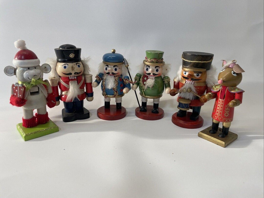 Collection of 6 Mini Stubby Christmas Nutcrackers 5 to 7 - Etsy