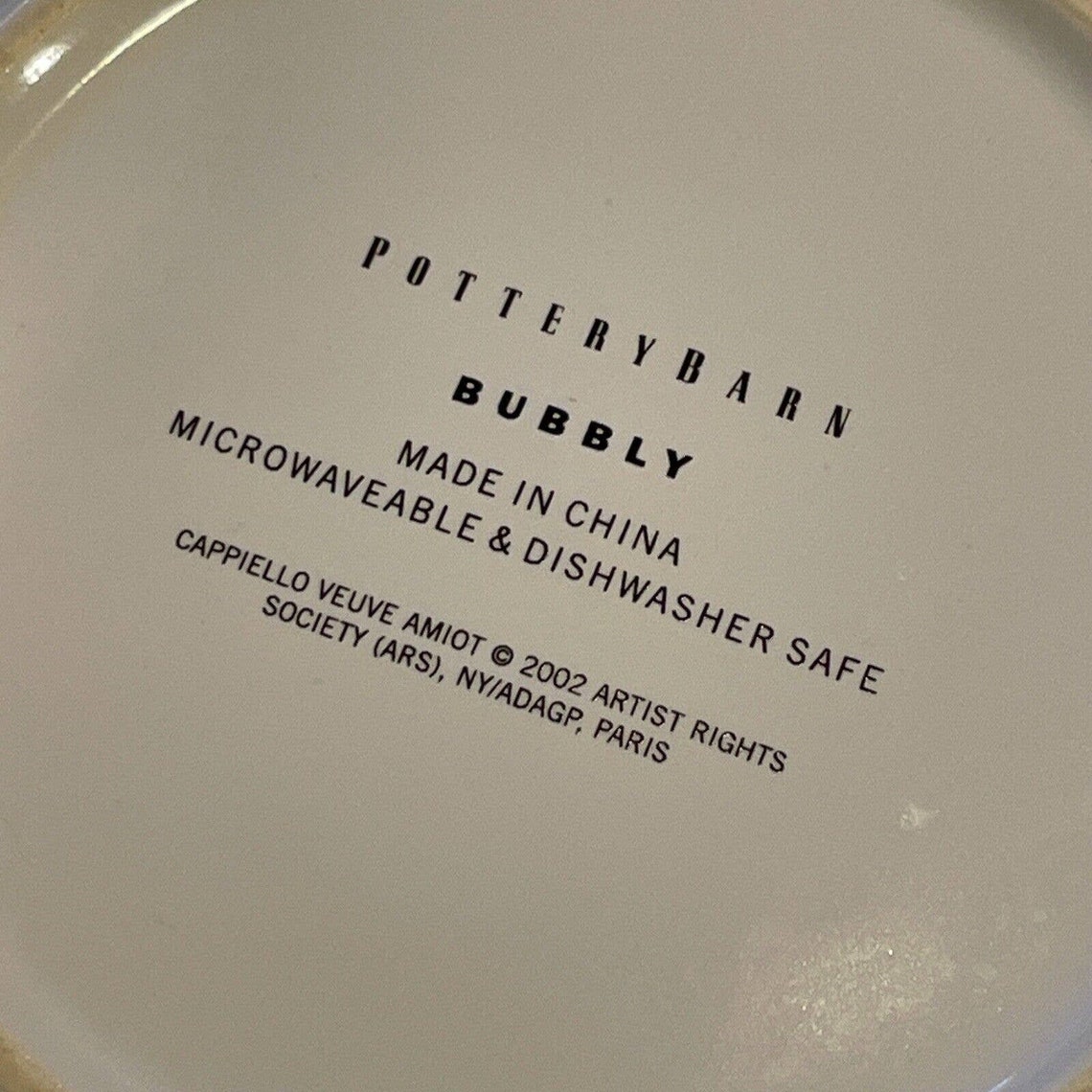 Pottery Barn China Bubbly “veuve Amiot” Dessert Salad Plate, Queen ...