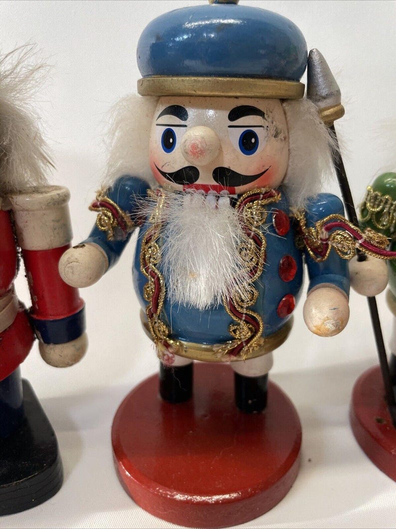 Collection of 6 Mini Stubby Christmas Nutcrackers 5 to 7 - Etsy