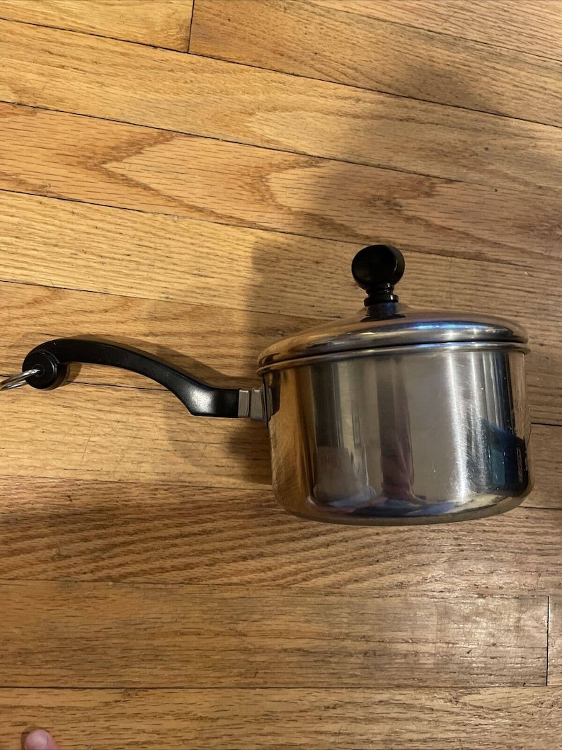 Farberware Stainless Steel Aluminum Clad 1 Qt Saucepan Pot Pan Handle ...