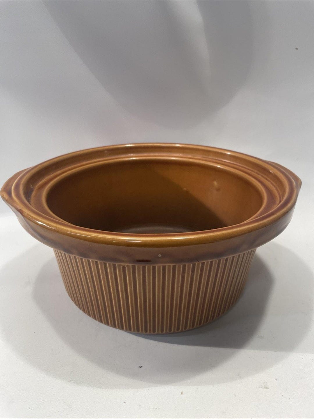 Rival Crock Pot 3154 Ceramic Crock Insert 4 QT Slow Cooker Brown - Etsy